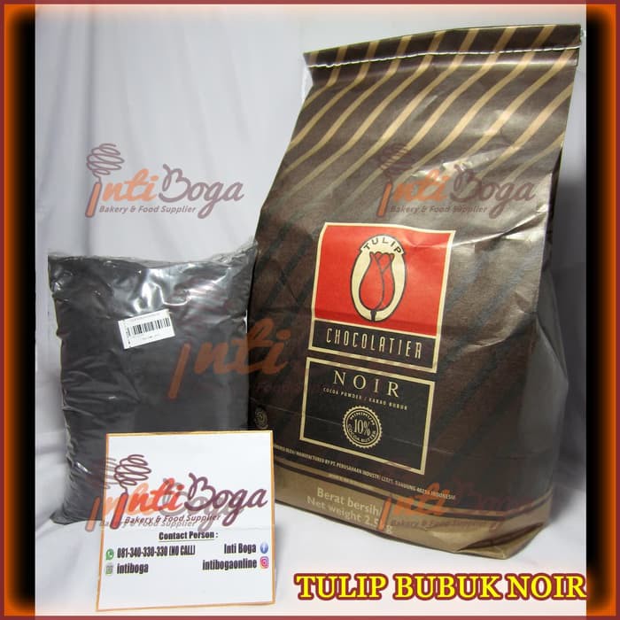 Jual COKLAT BUBUK HITAM TULIP NOIR 250gr (BLACK COCOA POWDER) | Shopee ...