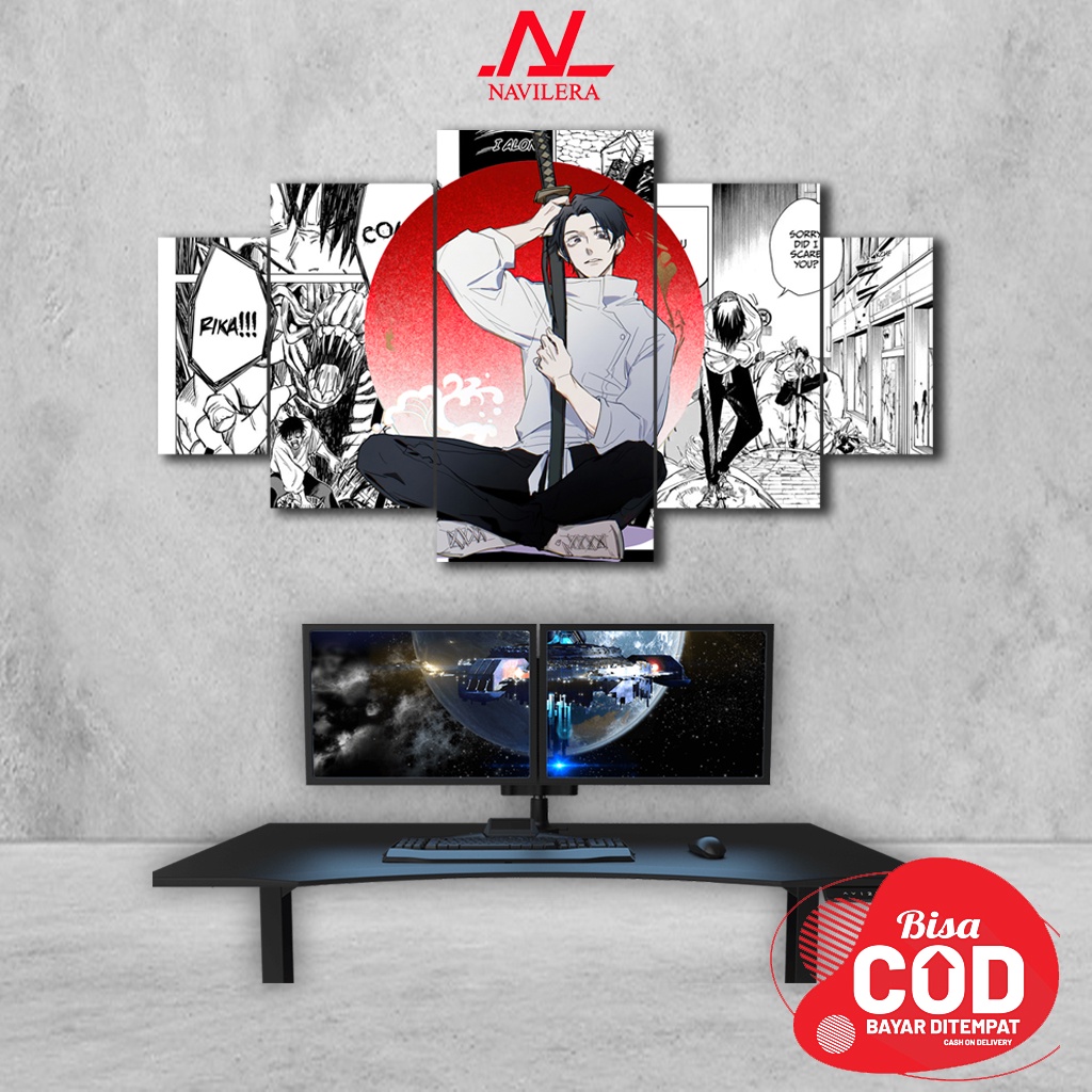 Jual NAVILERA - Hiasan Dinding Kamar Poster Kayu Anime Jujutsu Kaisen ...