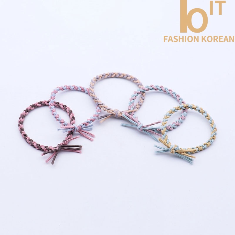 Jual Ikat Rambut Wanita Korea Ikat Rambut Fashion Warna-warni ...