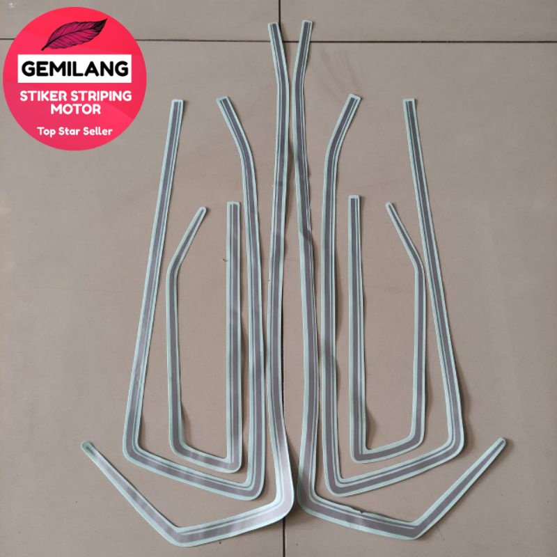 Jual Striping Decal Polet Sticker honda gl 100 gold cacing gl100 gln ...