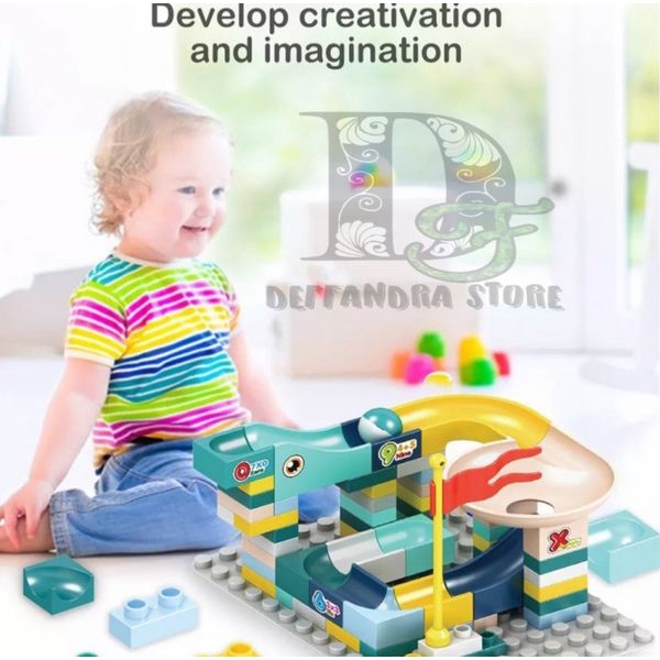 Jual Variable Slideway Funny Blocks No.606A - 79 PCS 88 PCS Variable ...