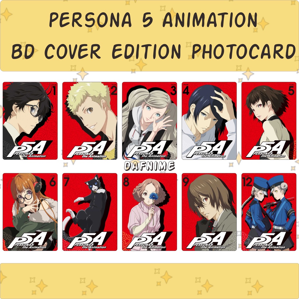 Jual PERSONA 5 ANIMATION BD COVER EDITION PHOTOCARD ANIME | Shopee ...
