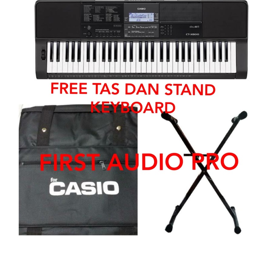 Jual Keyboard Casio CTX800 / CTX-800 / CTX 800 ORIGINAL FREE STAND DAN ...