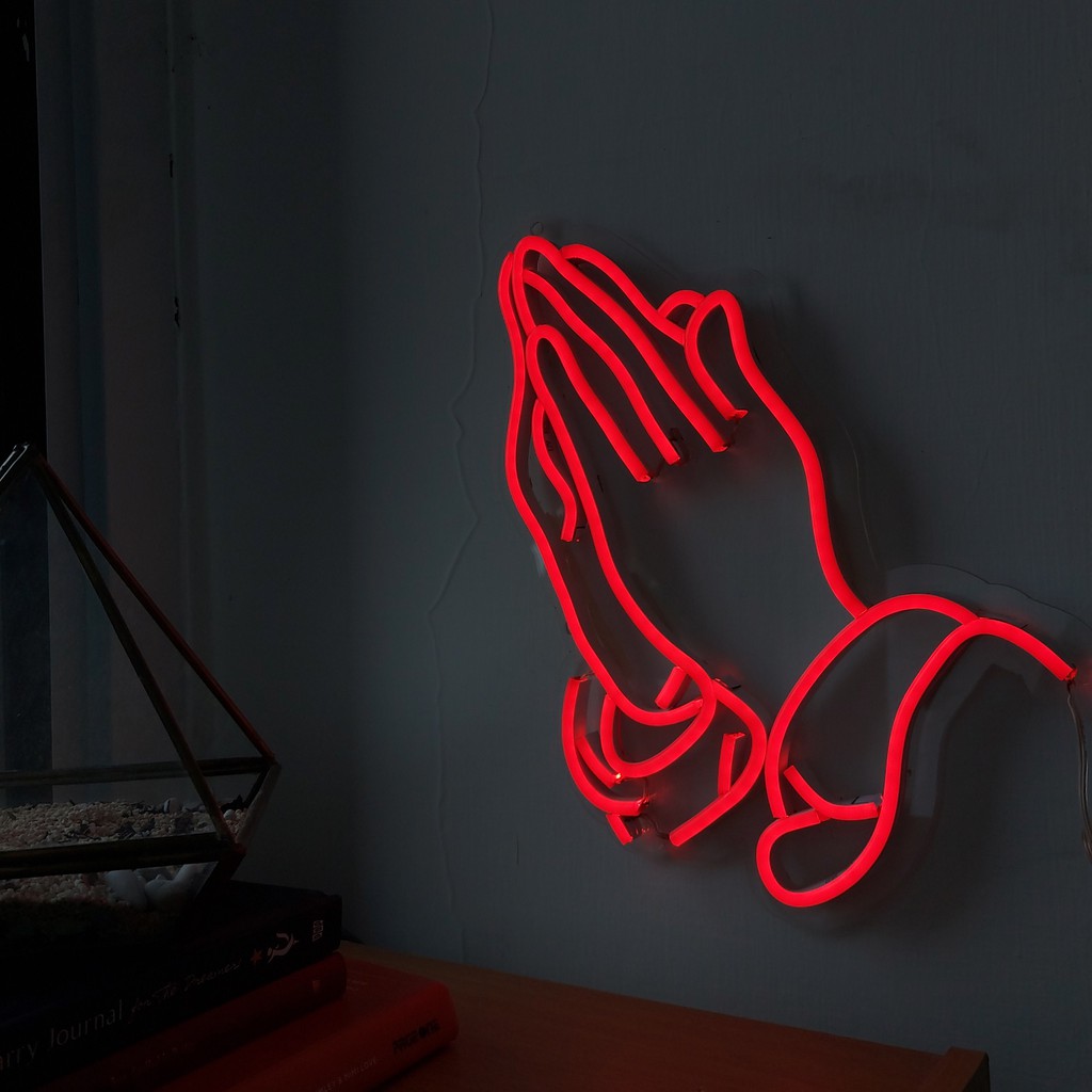 Jual NEON LED BENTUK PRAYING HAND/DOA | Shopee Indonesia