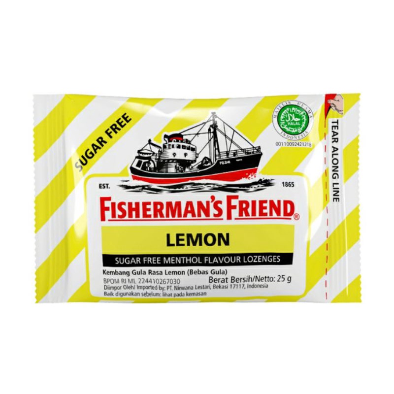 Jual Fisherman's Friend permen rasa Lemon 25g | Shopee Indonesia