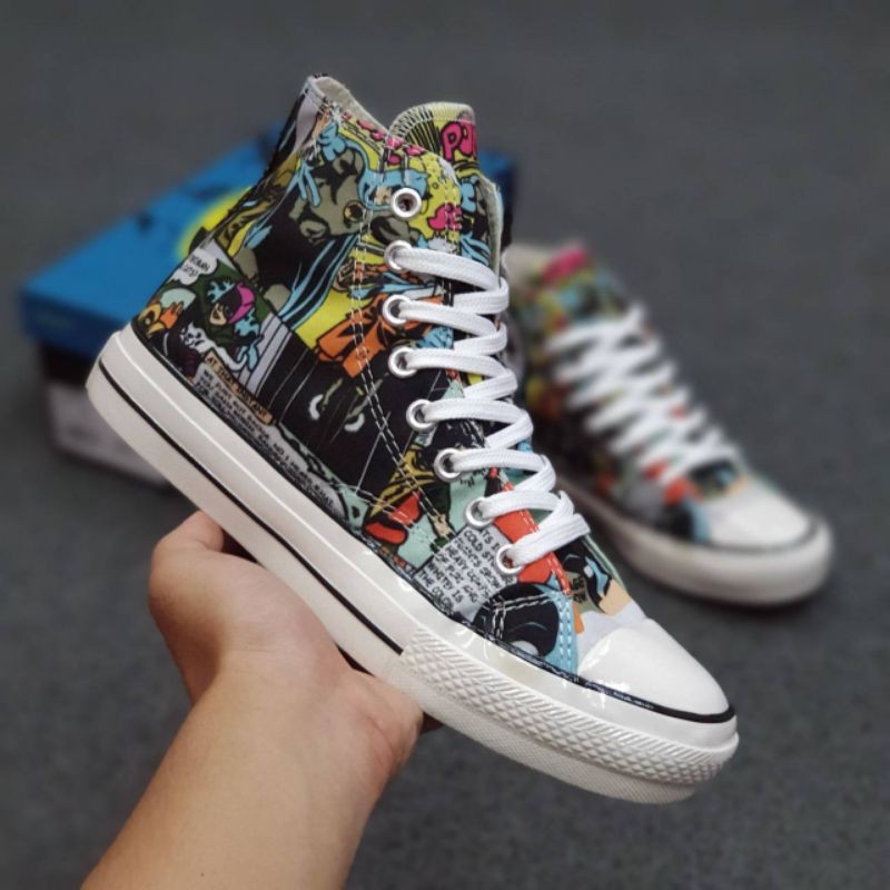 Jual SEPATU CONVERSE 70S HIGH X BATMAN DC COMIC KARAKTER 38-43 | Shopee ...