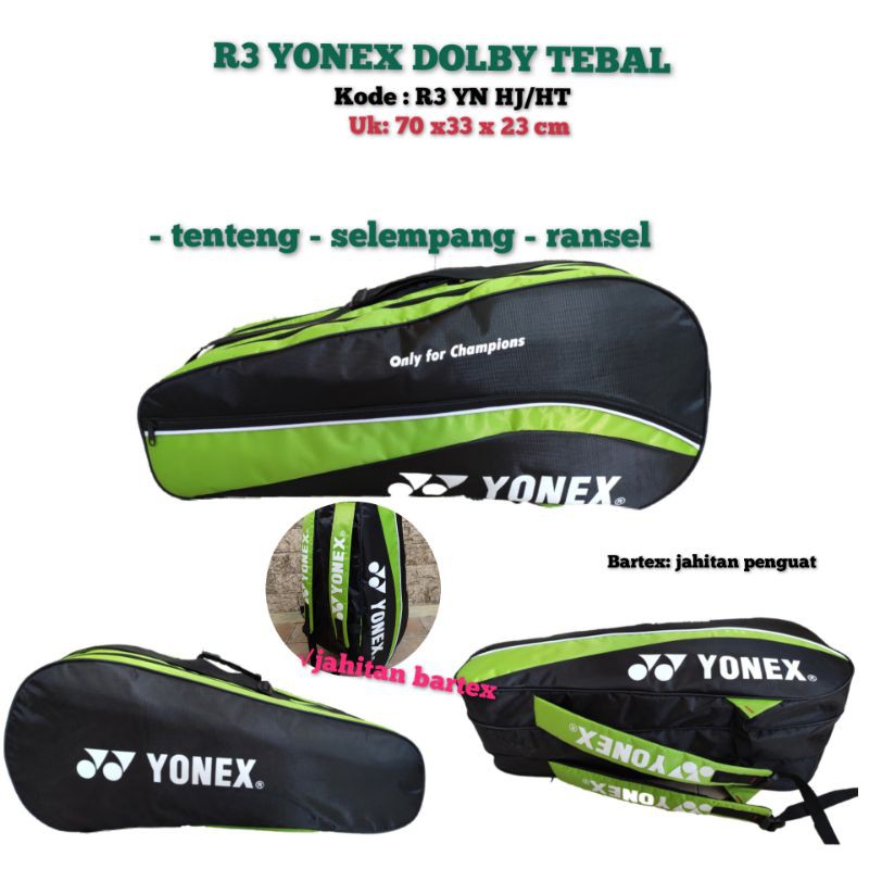 Jual Tas raket badminton R3 yonex | Shopee Indonesia