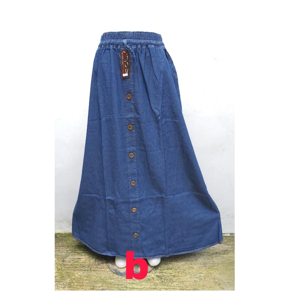 Jual Rok jeans model kancing | Shopee Indonesia