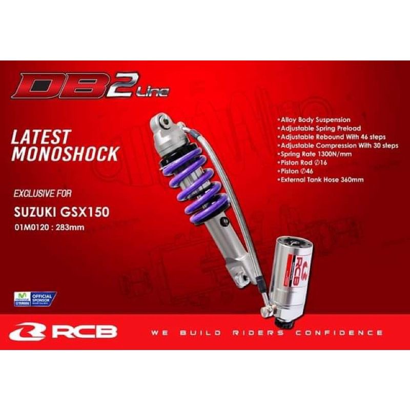 Jual Shock RCB Tabung GSX 150 DB-2 Line (G-TI) | Shopee Indonesia