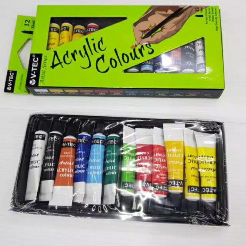 Jual Cat Acrylic 12 Warna 6ml | Shopee Indonesia
