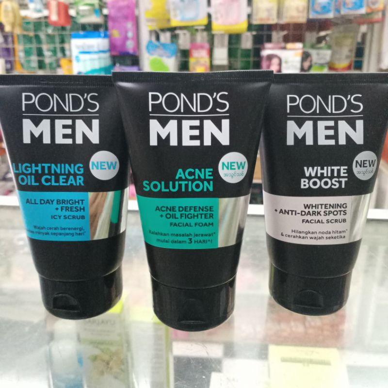 Jual Ponds Men Acne Solution Facial Foam 100gr | Shopee Indonesia