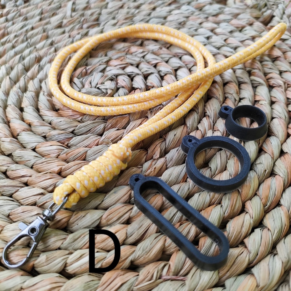 Jual Lanyard Simpul Motif Tali ELegan Simpel Free 3 Ukuran Karet ...