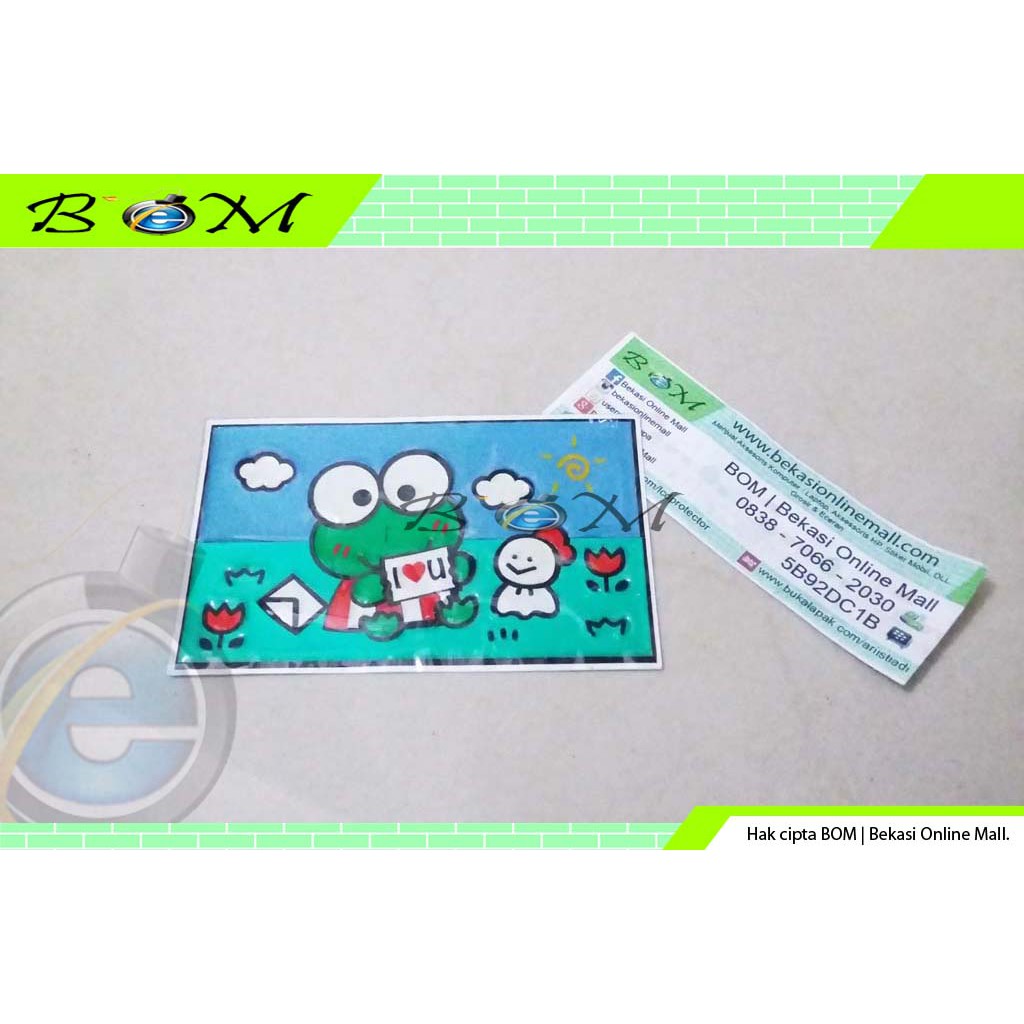 Jual stiker sticker gambar timbul karet keropi katak kodok motor mobil ...