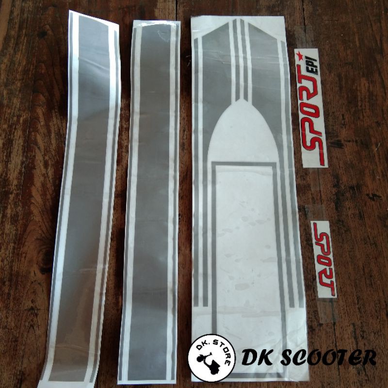Jual stiker vespa px sport p150x set warna silver | Shopee Indonesia
