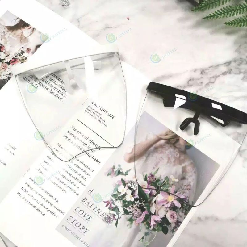 Jual FACE SHIELD FULL FACE TRANSPARAN AKRILIK MODEL KACAMATA FRAME ...