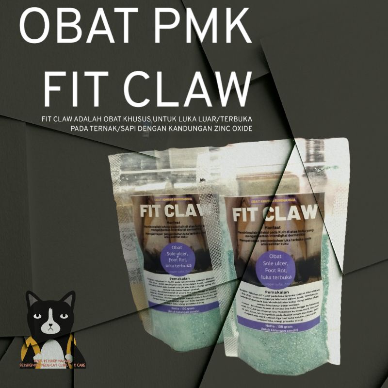 Jual Fit Claw 100gram Obat Hewan / Ternak Mengatasi Luka Kaki/Terbuka ...