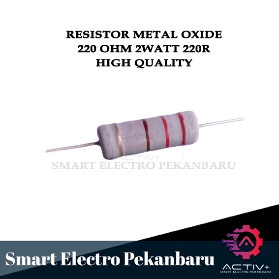 Jual ORIGINAL RESISTOR 220 OHM 2W Metal Oxide 5% 220 OHM 2 WATT 220 OHM 2 W RESISTOR 2WATT 220R ...