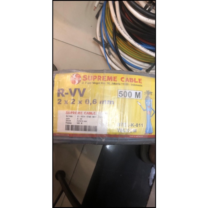 Jual Kabel Telepon Supreme Isi 4 / Kabel Telpon Supreme Isi 4 500M ...