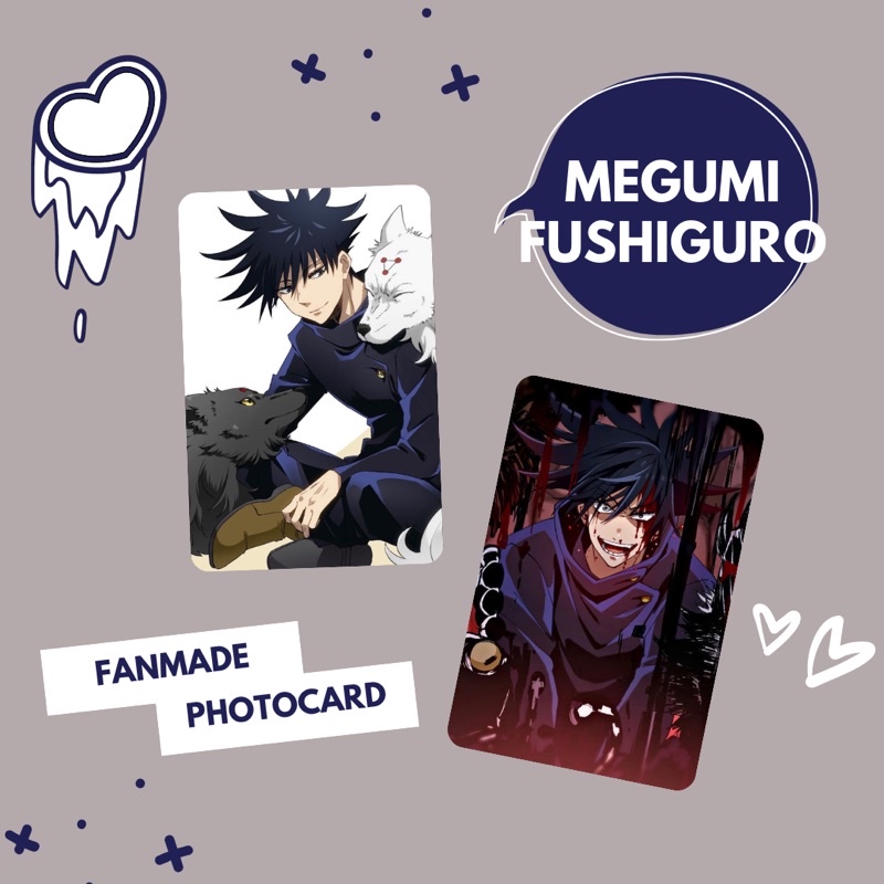 Jual Photocard Megumi fushiguro anime jujutsu kaisen BISA CUSTOM ...