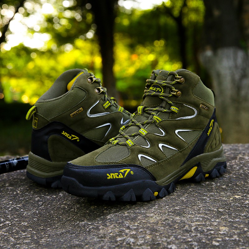 Jual Sepatu Gunung SNTA 489 / 501 Green Yellow Hiking Outdoor Semi ...