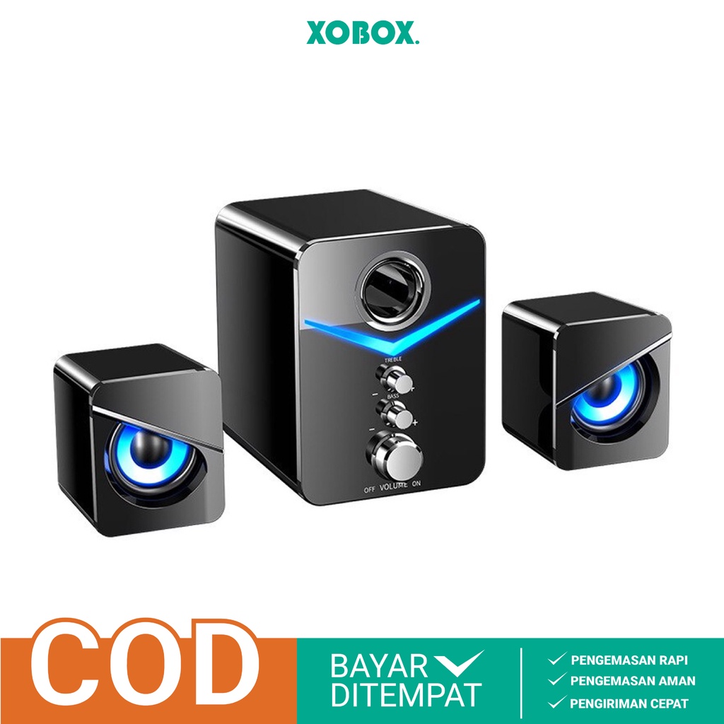 Jual XOBOX - Speaker Multimedia Aktif 2.1 Stereo Music Box Subwoofer ...