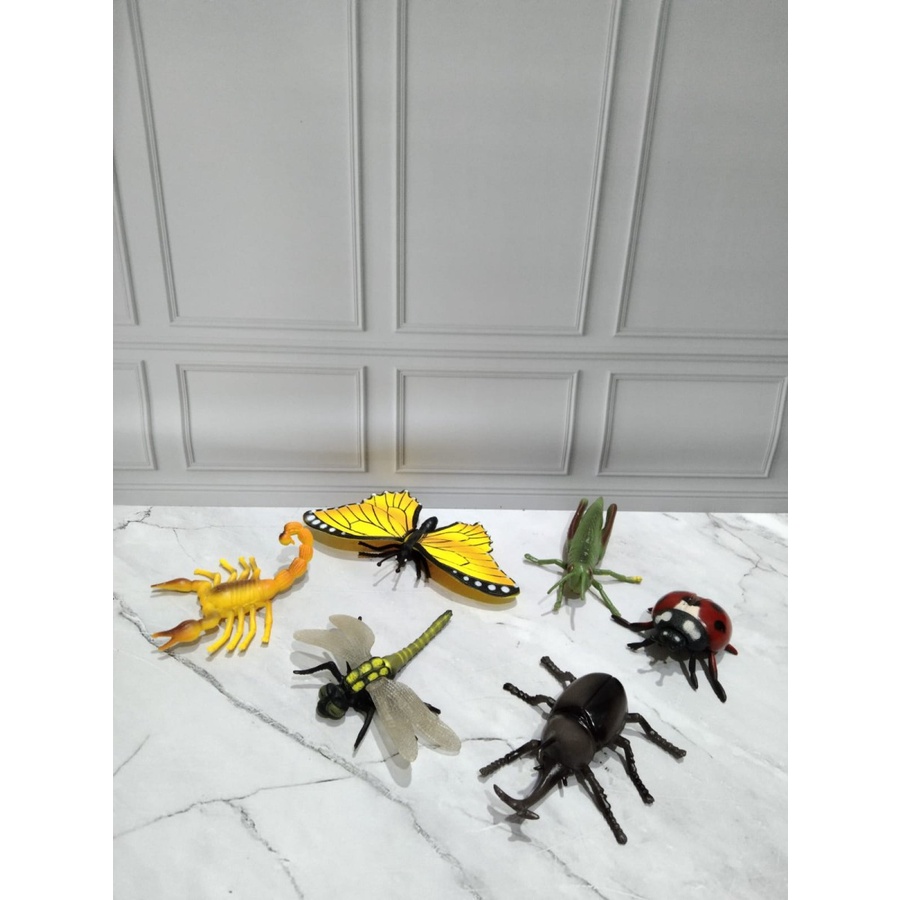 Jual Mainan Edukasi Binatang Serangga Insect isi 6 pcs | Shopee Indonesia