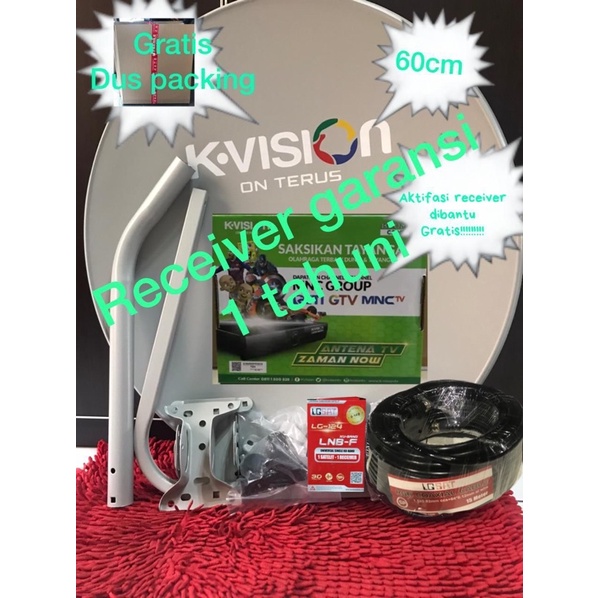 Jual Paket Parabola Mini 60cm Receiver Kvision Bromo C2000 | Shopee ...