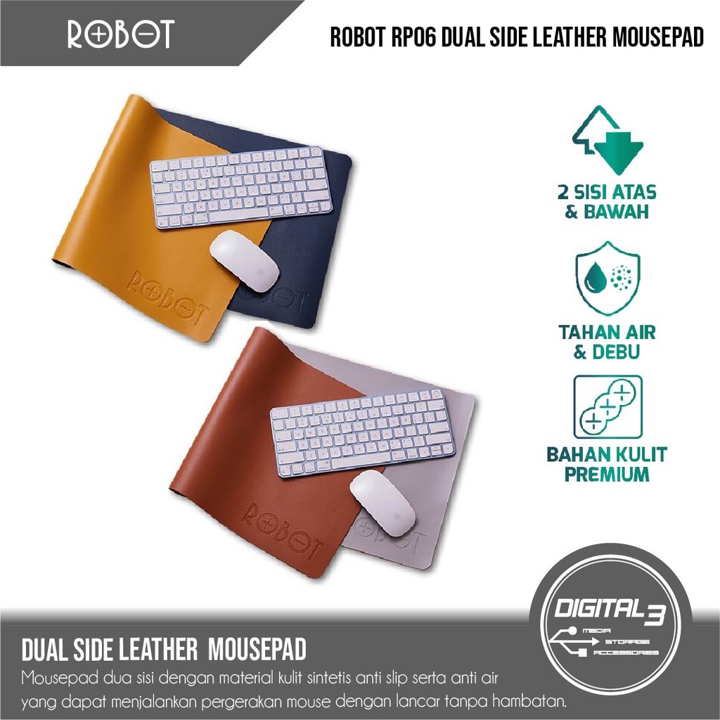Jual Mousepad Anti Slip Robot RP06 RP06S Alas Mouse Pad Gaming Dua Sisi Leather | Shopee Indonesia