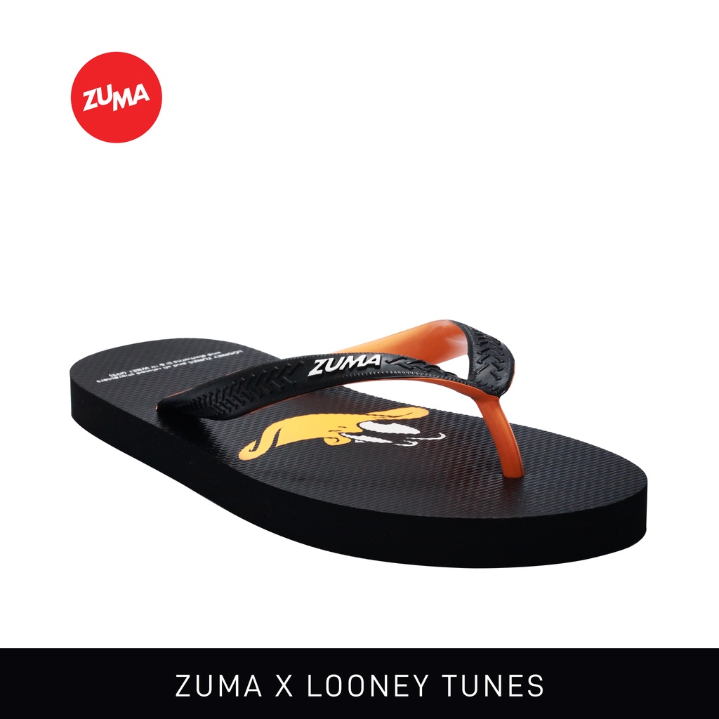 Jual Zuma Men x Daffy, Sandal Jepit Pria Karet Polos, Hitam | Shopee ...