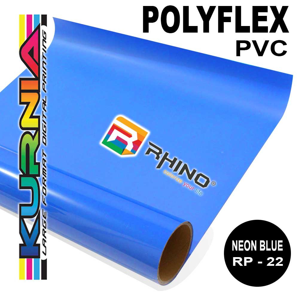 Jual POLYFLEX KOREA RHINO PVC NEON BLUE | Shopee Indonesia