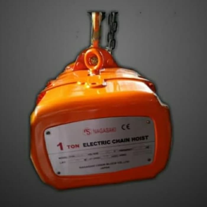 Jual CHAIN BLOCK ELECTRIC 1 ton x 6 meter NAGASAKI ELECTRIC CHAIN HOIST ...