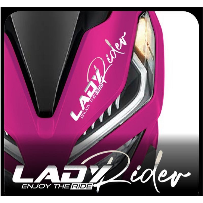 Jual Sticker Lady Rider stiker cutting stiker viral murah | Shopee ...