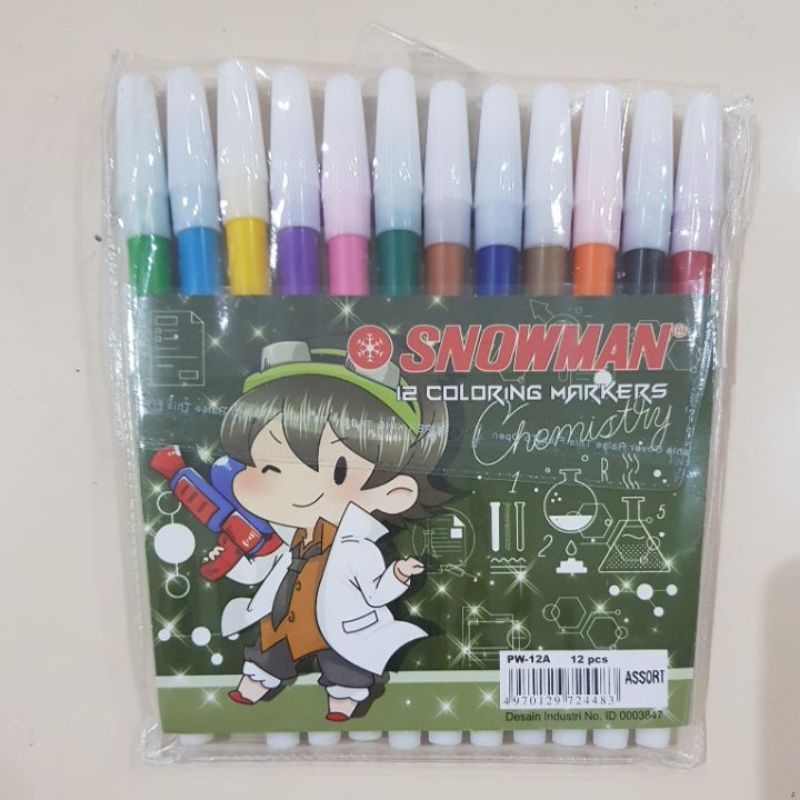 Jual Spidol warna AMANDA 838 / Spidol SNOWMAN PW-12A / spidol snowman ... Jual Spidol warna AMANDA 838 / Spidol SNOWMAN PW-12A / spidol snowman ...