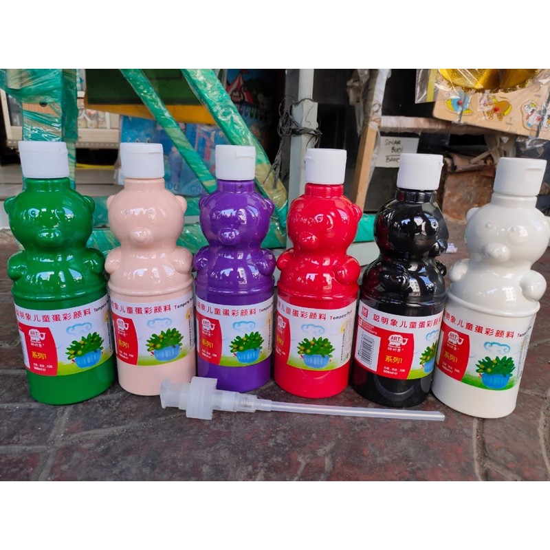 Jual art ranger tempera paint regular color 500/520 ml bonus pompa ...