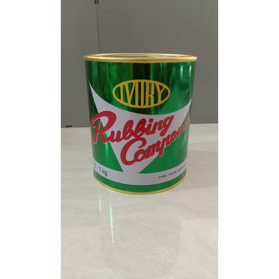 Jual RUBBING COMPOUND IVORY / COMPOUND POLES PUTIH 1KG | Shopee Indonesia
