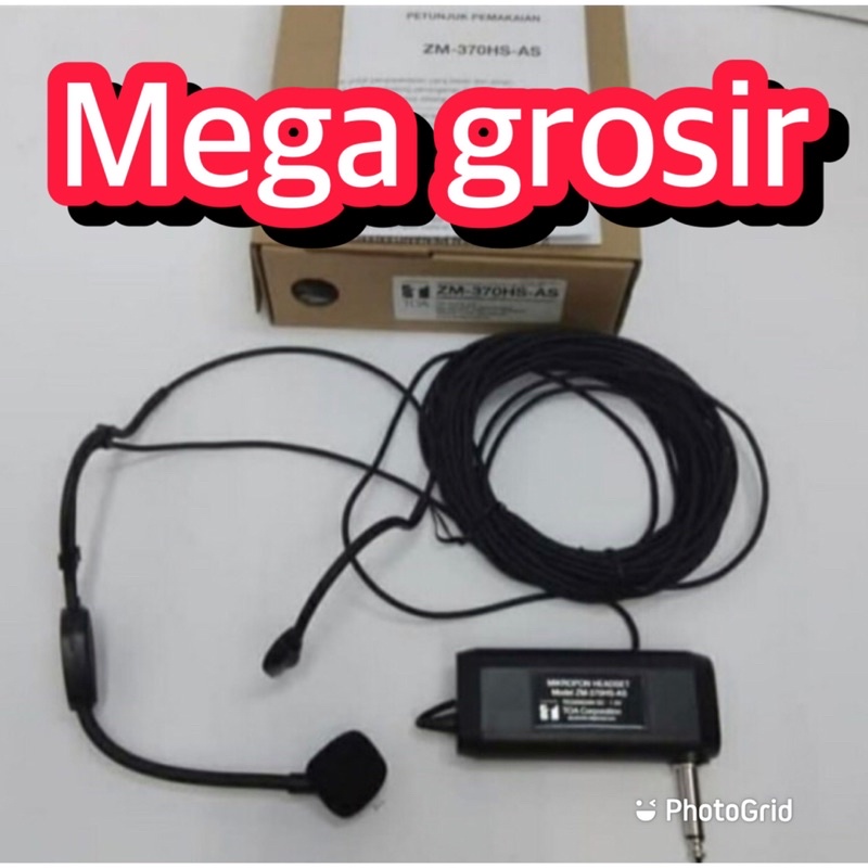 Jual Headset Microphone TOA ZM-370HS-AS / mic bando cocok untuk imam ...