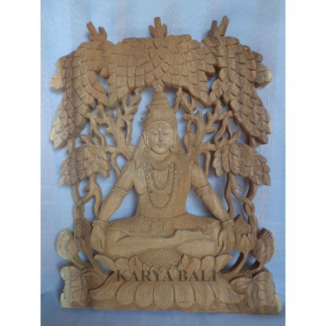 Jual Ukiran Bali Pandil Kayu Siwa 40cm x 30cm | Shopee Indonesia