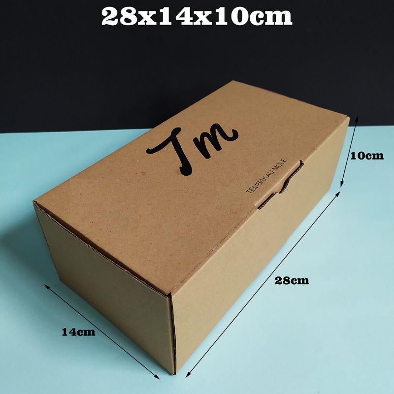 Jual CUSTOM SABLON LUSINAN BOX KARDUS 28x14x10CM (BOX + SABLON ...