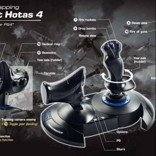 Jual Thrustmaster T - Flight Hotas 4 Flight Simulator for PC PS4 ...