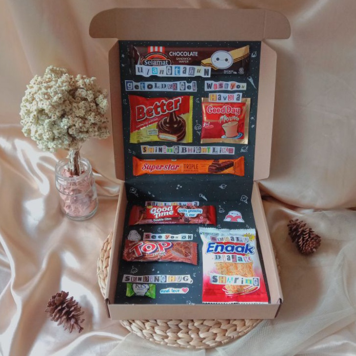 Jual SNACK A WISH / HAMPERS SNACK / GIFT BOX / SNACK BOX KADO ULANG ...