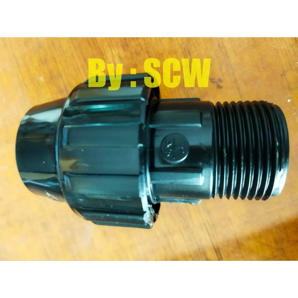 Jual Sock Drat Luar HDPE 20mm 1/2" Inch Male Thread Adaptor Sock SDL ...