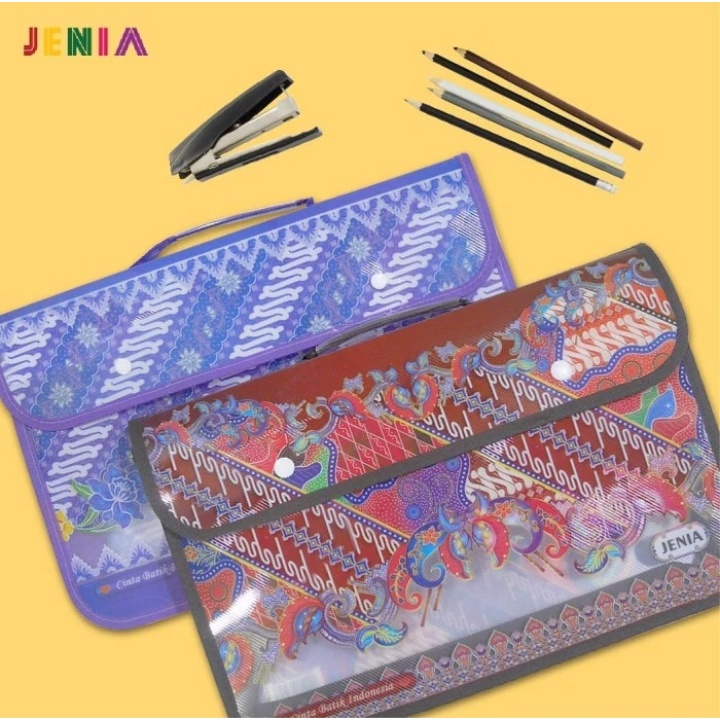 Jual Map Ziper/Map Tas kancing Batik | Shopee Indonesia
