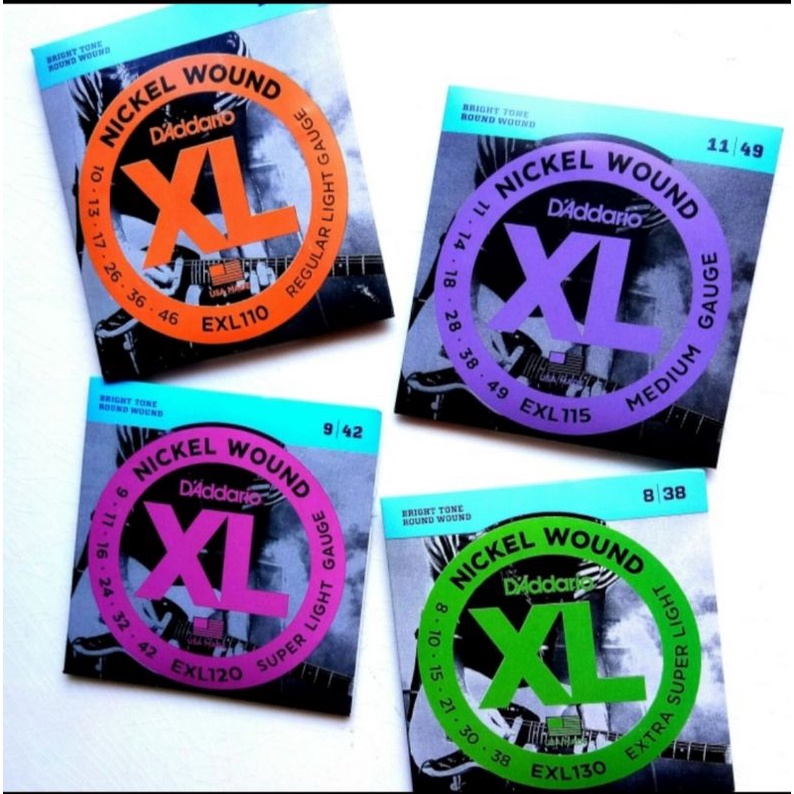 Jual senar gitar elektrik 1 set senar gitar listrik ada tipe EXL110 ...