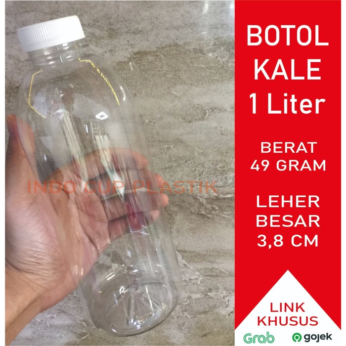 Jual Botol Kale 1 Liter / Botol Plastik 1 Liter Kale Tebal (49gr ...