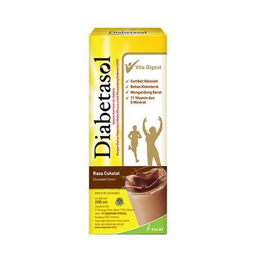 Jual Diabetasol Susu UHT Chocolate 200 mL | Shopee Indonesia