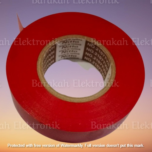 Jual Nitto Tape Isolasi Listrik Kabel Merah Hitam Biru Kuning Hijau Abu ...