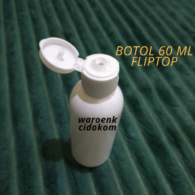 Jual Botol 60 ml Flip top Putih dop | Shopee Indonesia