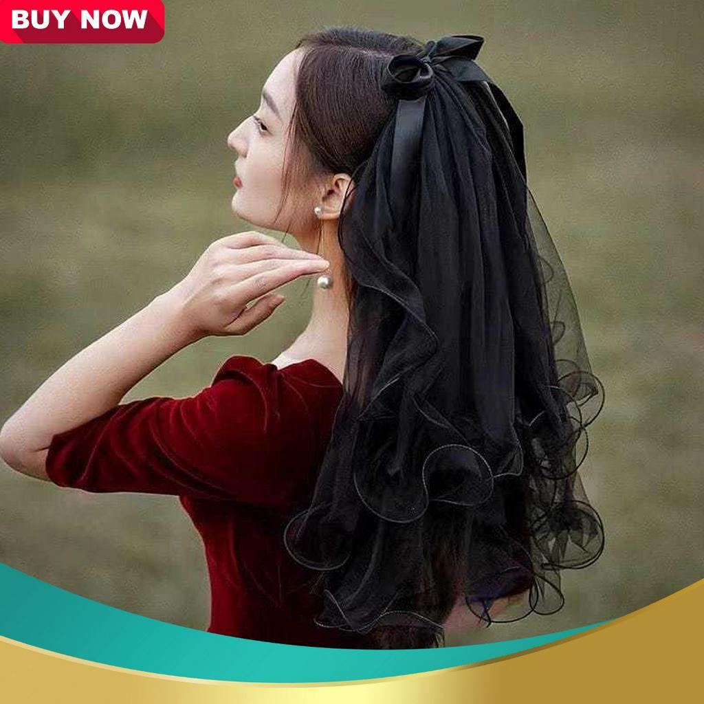 Jual PRODUCT TERKECE Veil Pita Hitam Putih Veil Pengantin Pesta Wedding ...