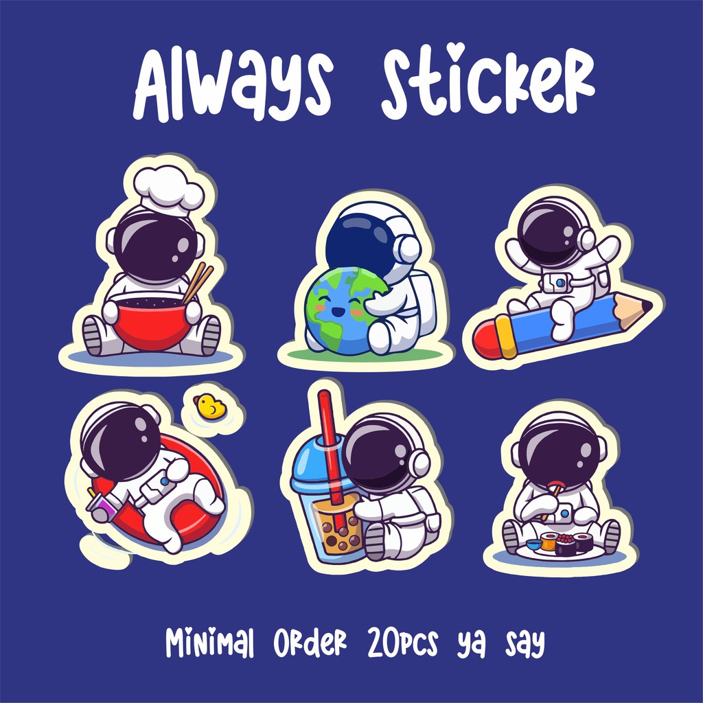 Jual STICKER ASTRONOT 1 PAKET ISI 20PCS | Shopee Indonesia