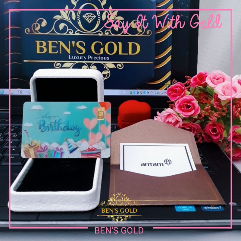 Jual ANTAM GIFT SERIES HAPPY BIRTHDAY HBD 0,5GRAM | Shopee Indonesia